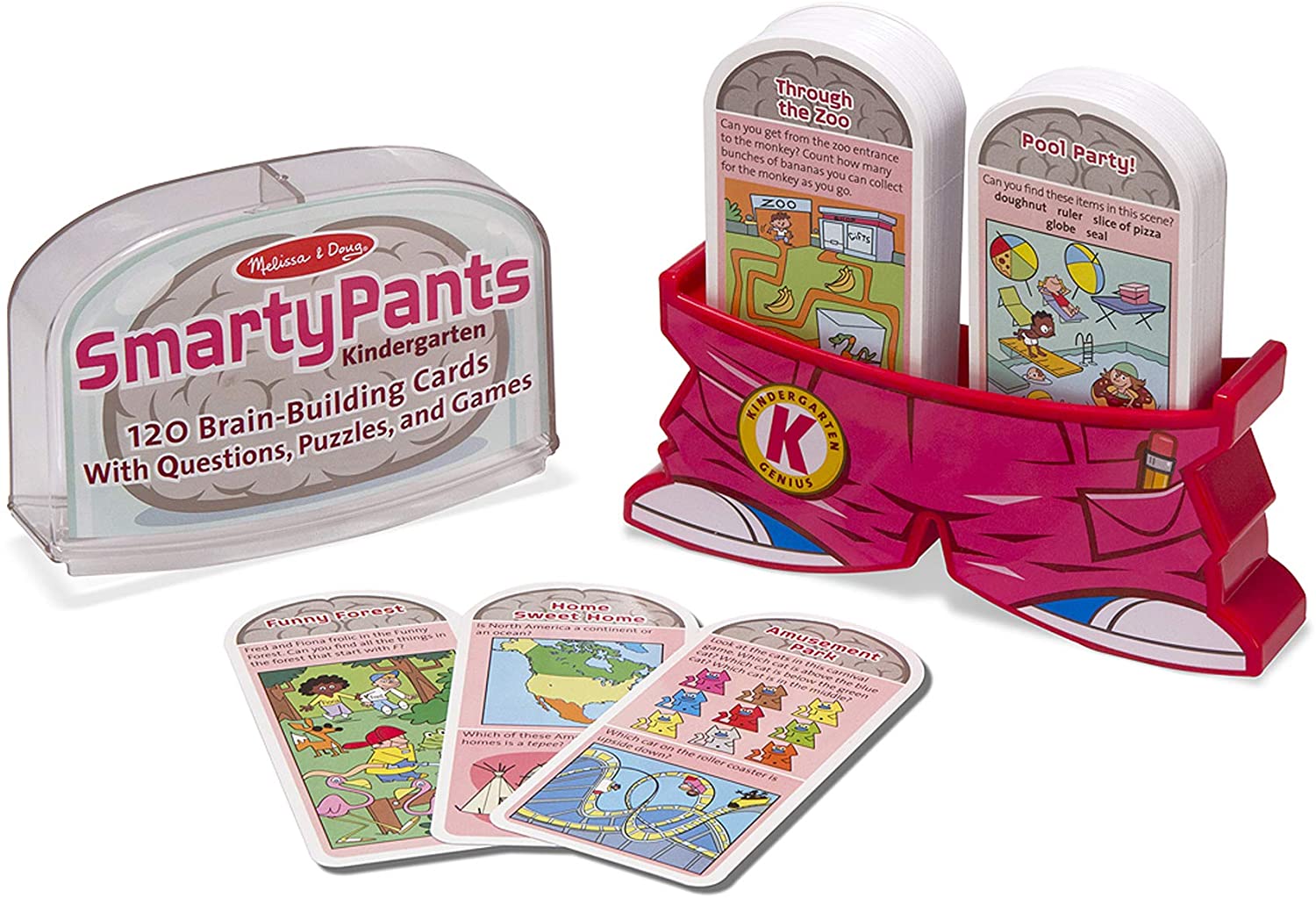 Smarty Pants - Kindergarten Card Set , 120 Brain-Building Cards with ...