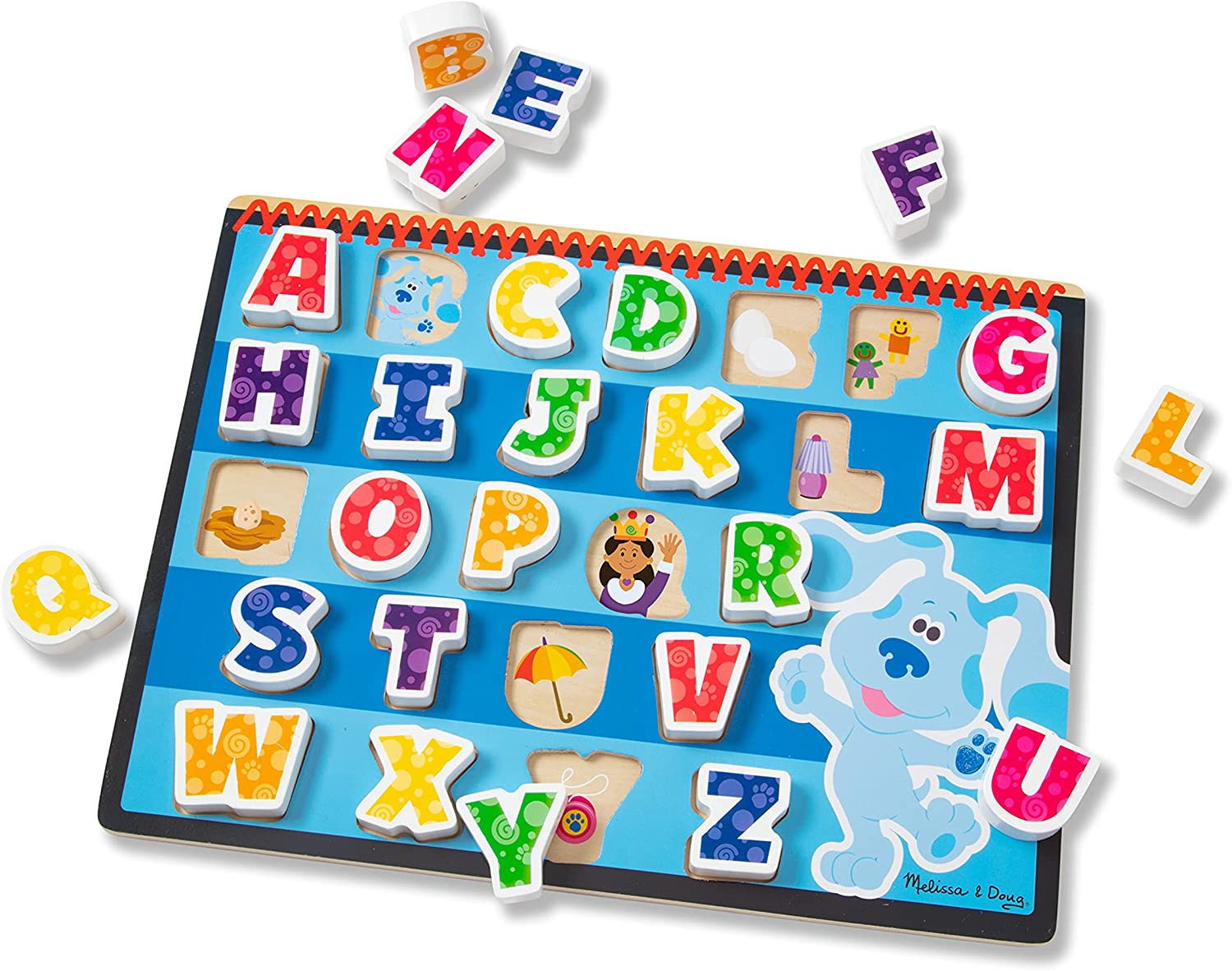 Blues Clues & You Wooden Chunky Alphabet Puzzle - 26 Pieces by Melissa ...