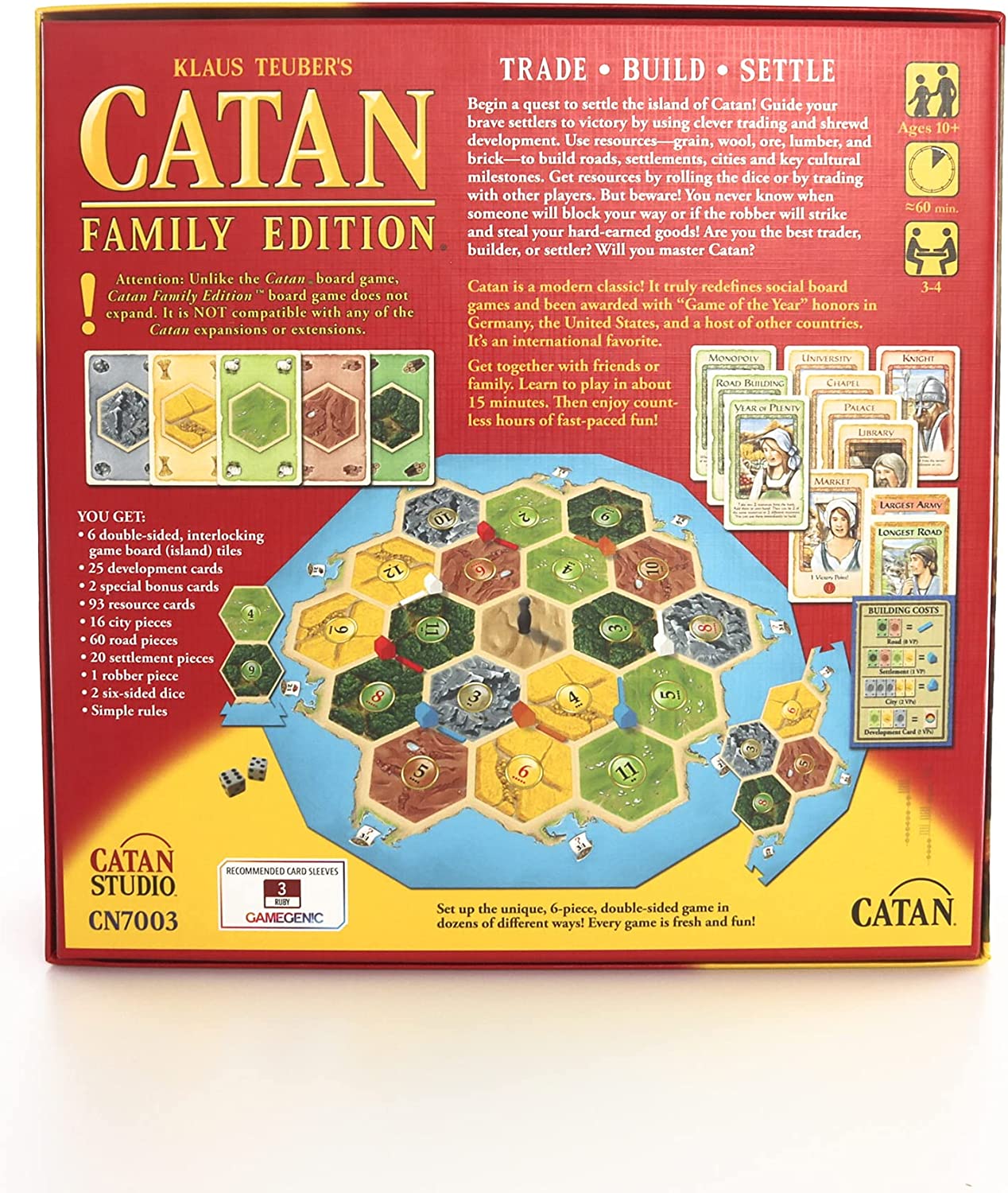 Catan - Board Game (Family Edition), Catan by Catan Studio ...