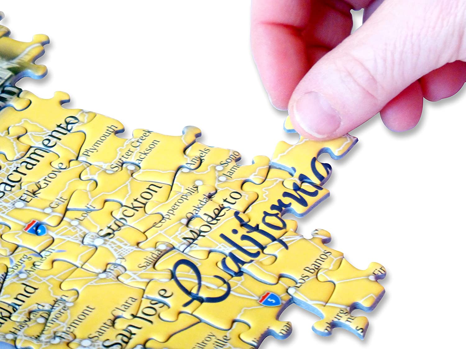 California Map - Puzzle by Hennessy Puzzles | 1000-Piece Jigsaw Puzzle ...