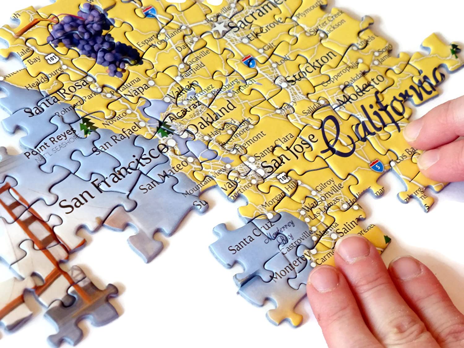 California Map - Puzzle by Hennessy Puzzles | 1000-Piece Jigsaw Puzzle ...