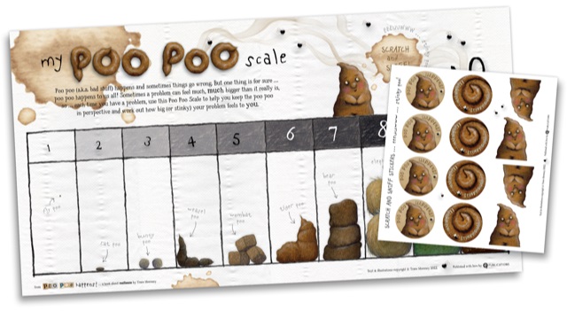 Poo Poo Poster Pack, Contains awesome Poo Poo Scale Poster & sticker ...