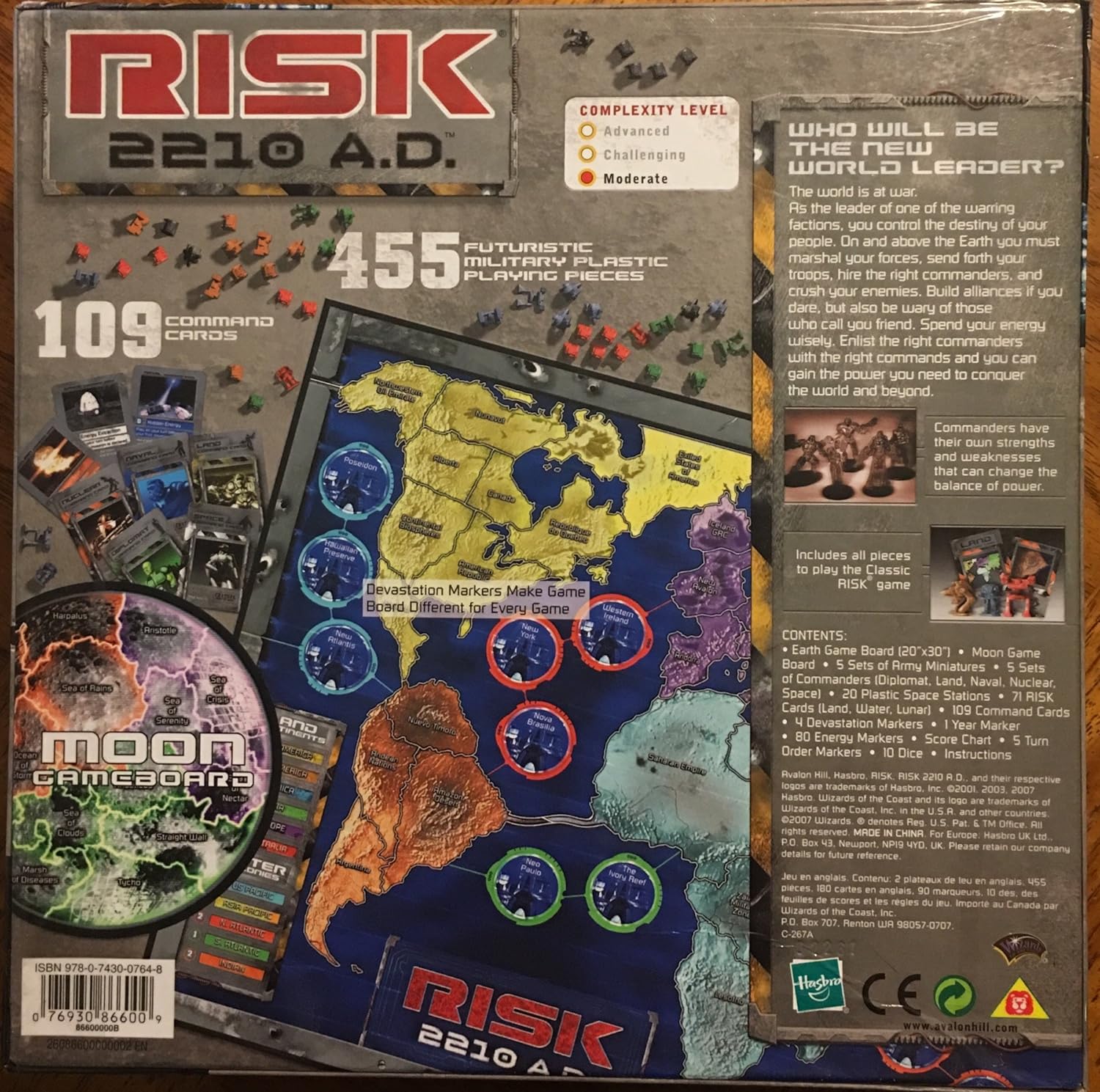Risk 2210 AD - Strategy Board Game, The Game of Global Domination And Beyond | 076930866009 ...
