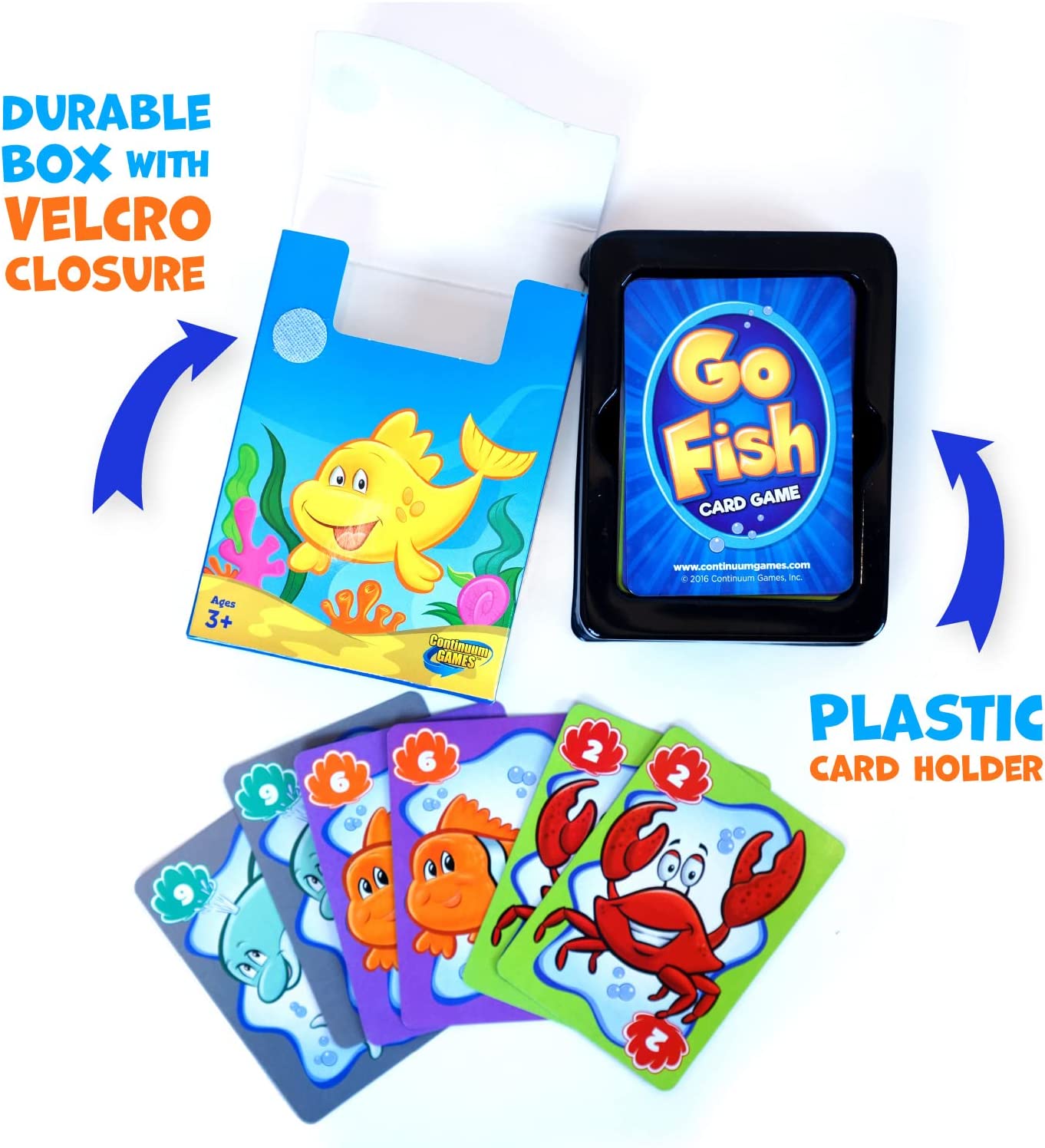 Go Fish - Classic Card Game - Blue by Continuum Games | Fun for ...