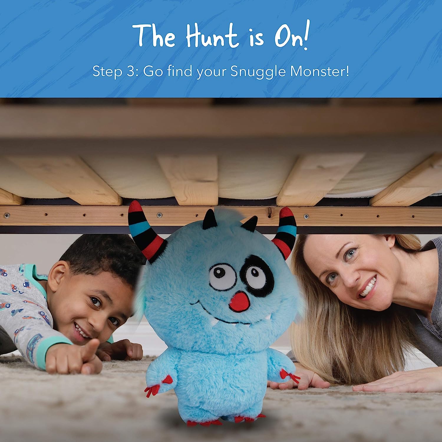 Snuggle Monster: Hide and Seek Bedtime Plush Toy and Book - Blue by ...