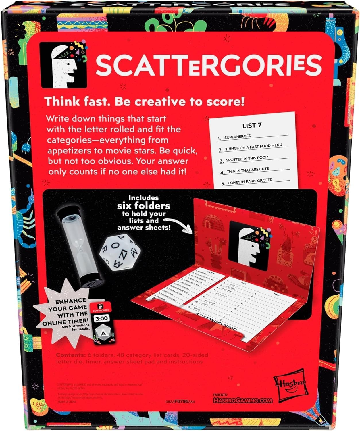 Scattergories (New Edition) - Party Game by Hasbro | The Classic Quick ...