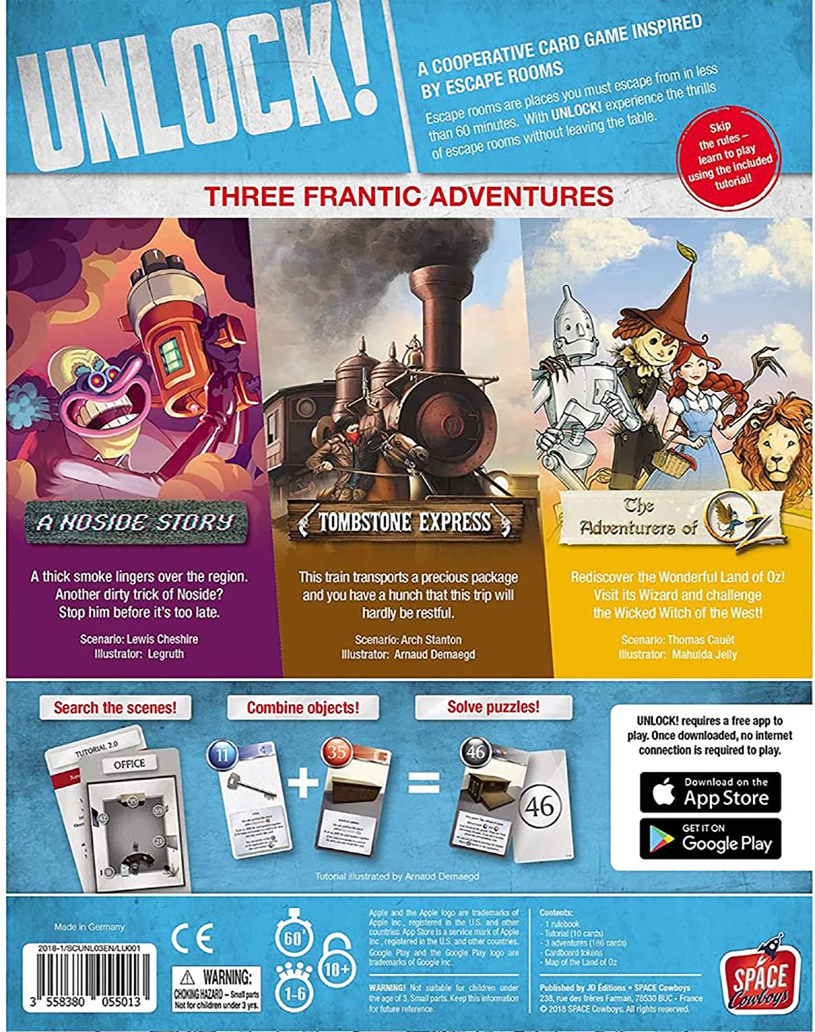 UNLOCK! Secret Adventures - Card Game, A Cooperative Card Game Inspired ...