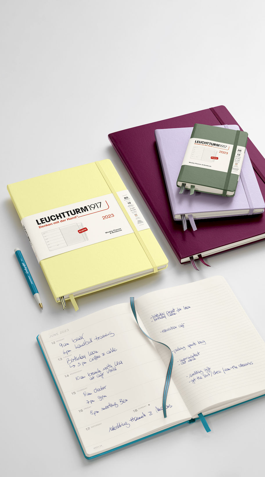 2023 Weekly Planner & Notebook Medium (A5) - Rising Sun, Leuchtturm1917 ...