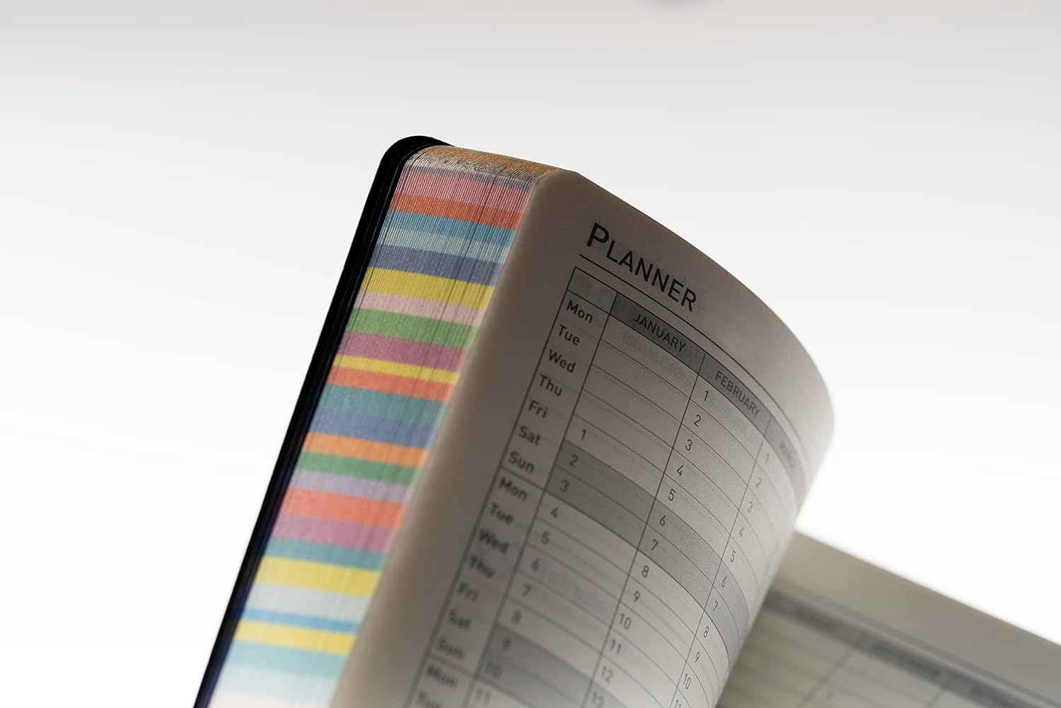 Collins Edge Rainbow: 2024 Diary - Week to a View, Size A5 - Charcoal ...