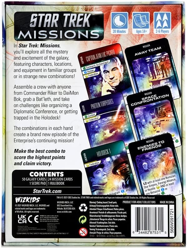 Star Trek: Missions - Card Game by Wizkids | 634482875315 | Booktopia