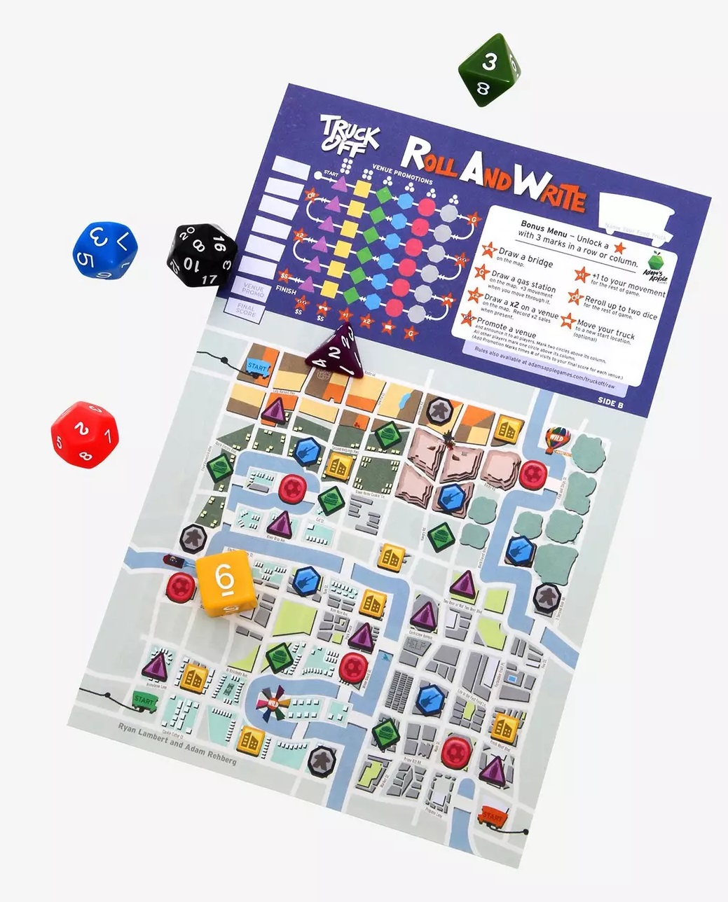 Truck Off: The Food Truck Frenzy - Roll & Write - Party Dice Game by ...