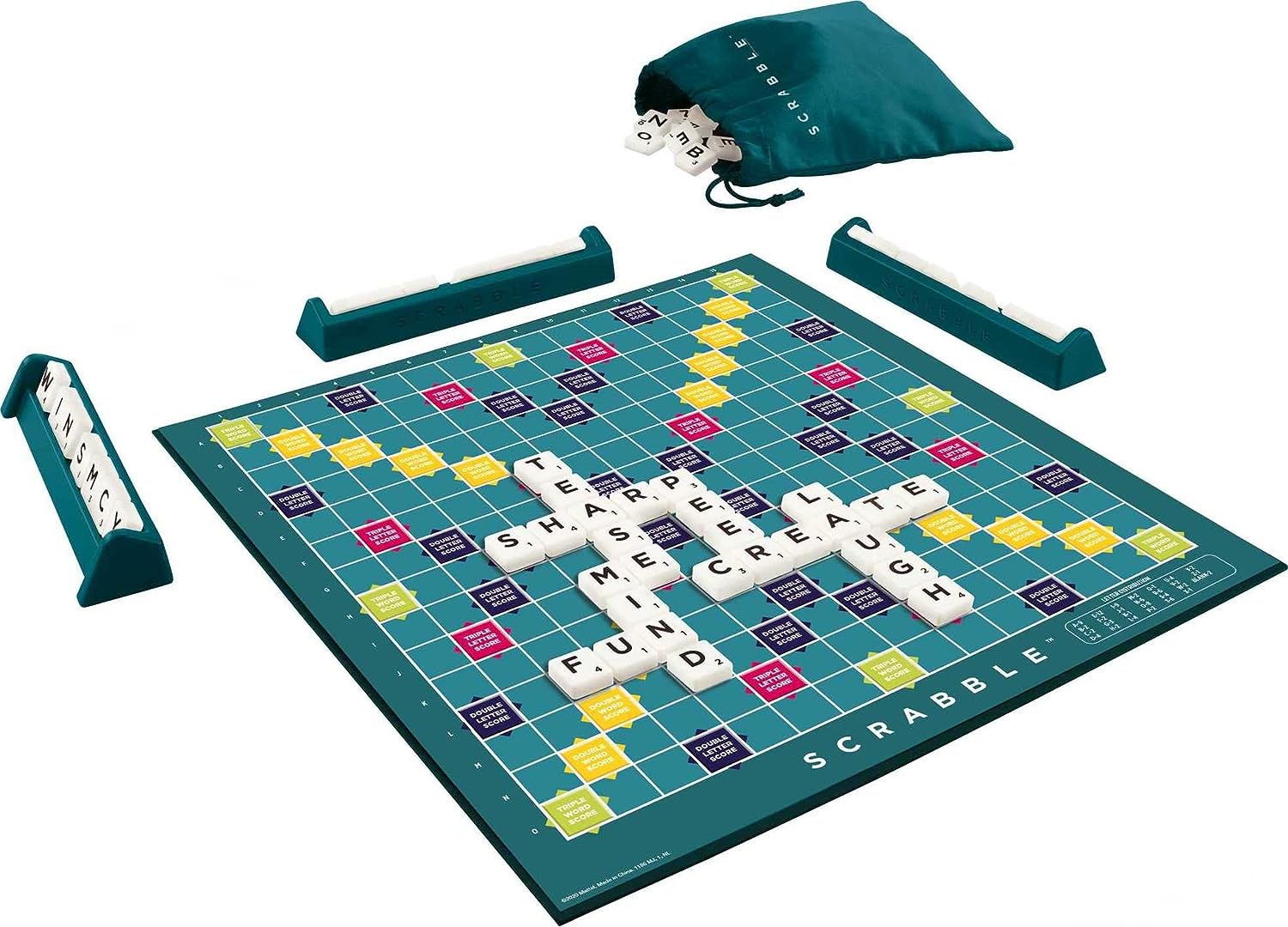 Scrabble Original - Classic Crossword Board Game, Scrabble by Mattel ...
