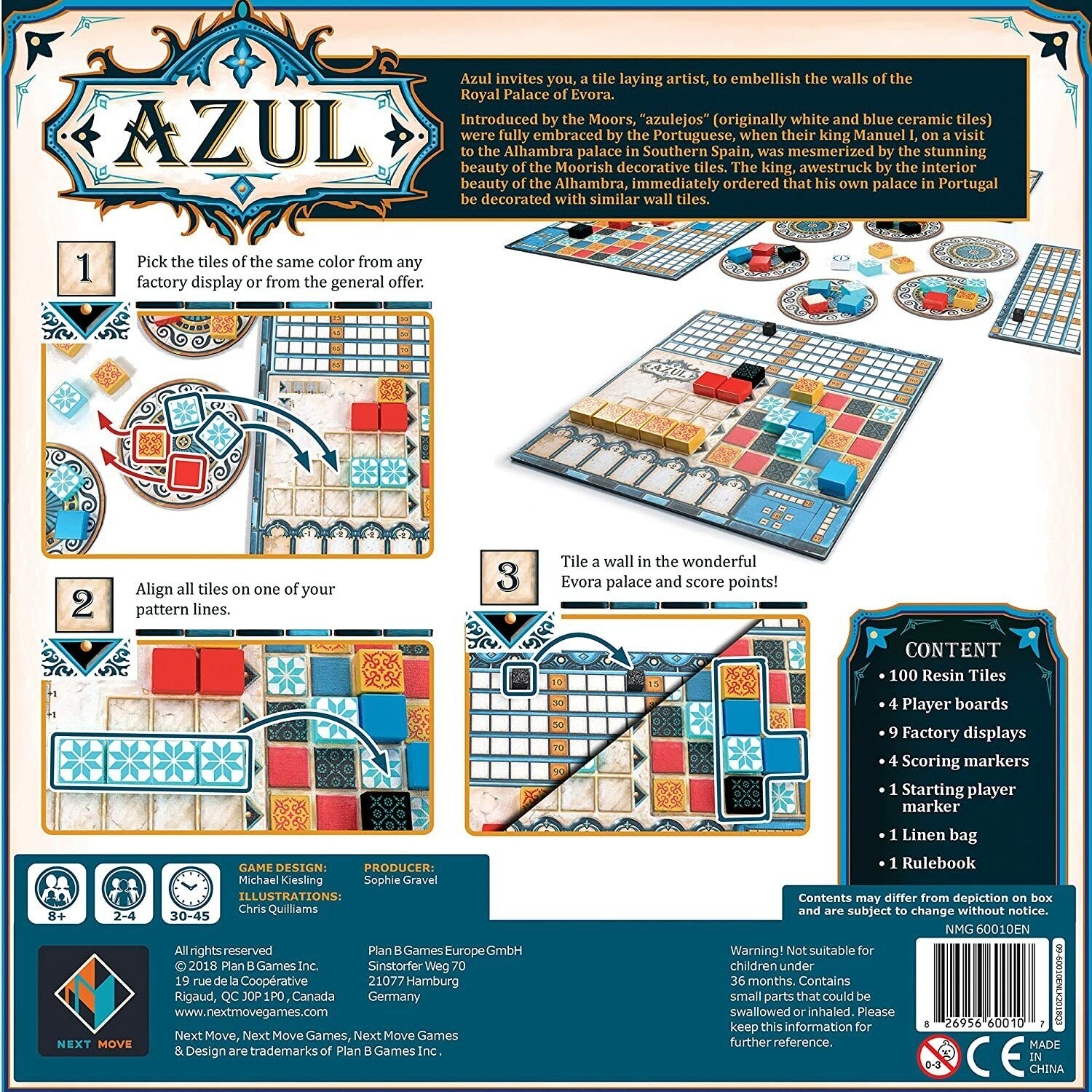 Azul - Tile Game by Next Move Games | 826956600107 | Booktopia