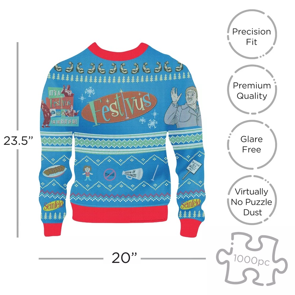 Seinfeld: Festivus Ugly Sweater Puzzle, 1000-Piece Jigsaw Puzzle by ...