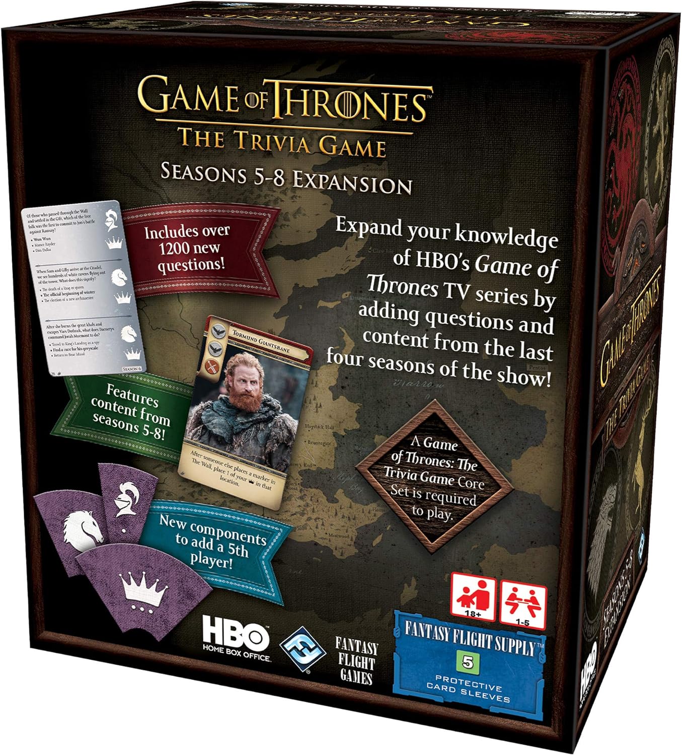 HBO Game of Thrones: Trivia Game - Season 5-8 Expansion by Fantasy ...