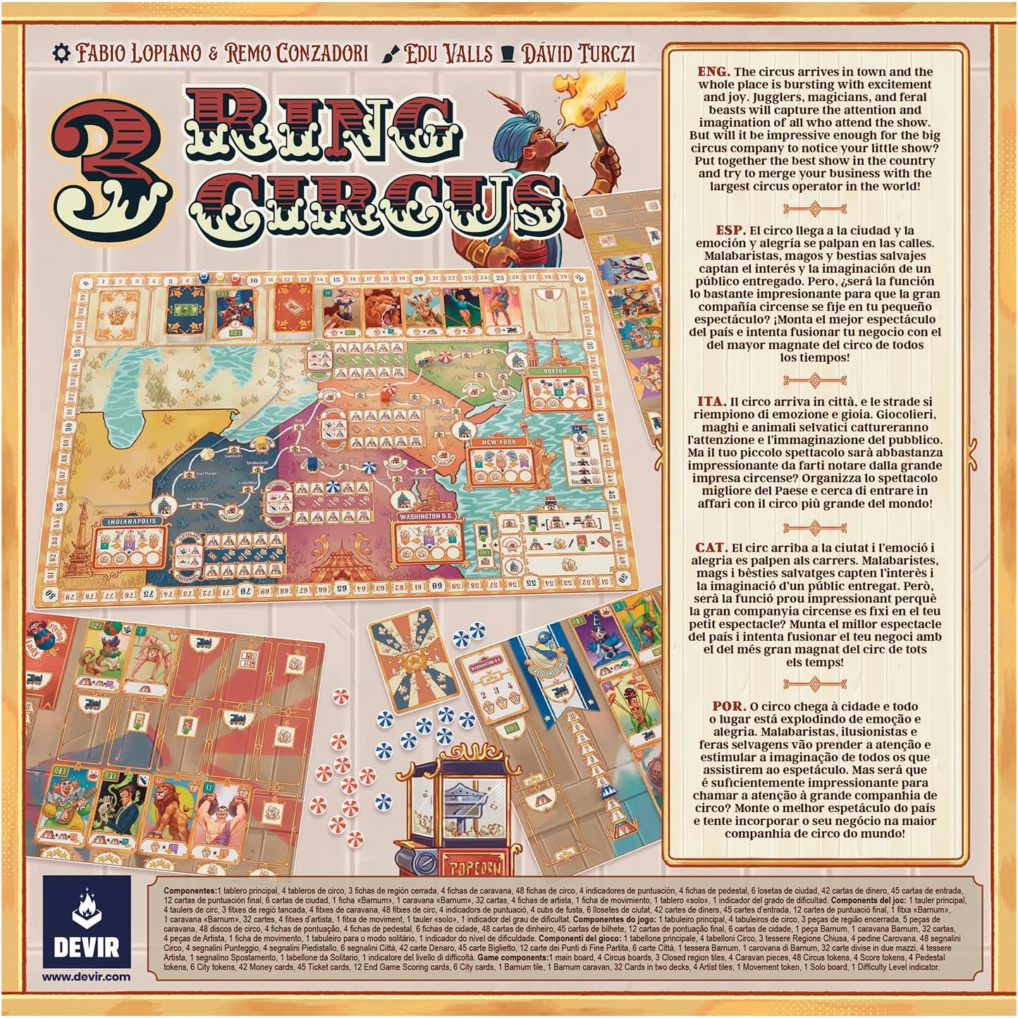 3 Ring Circus - Board Game by Devir | 8436607940616 | Booktopia