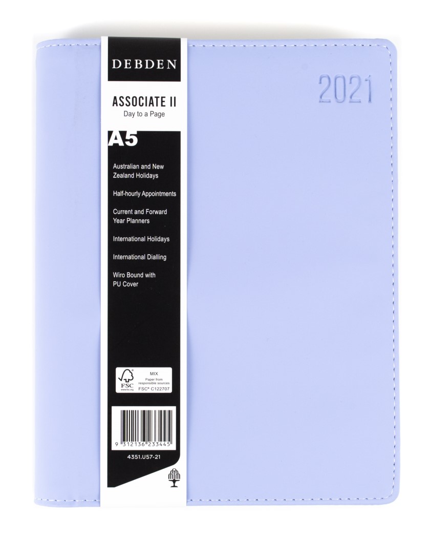 Debden Associate II - 2021 Calendar Year Diary - A5 Day to Page - Light ...