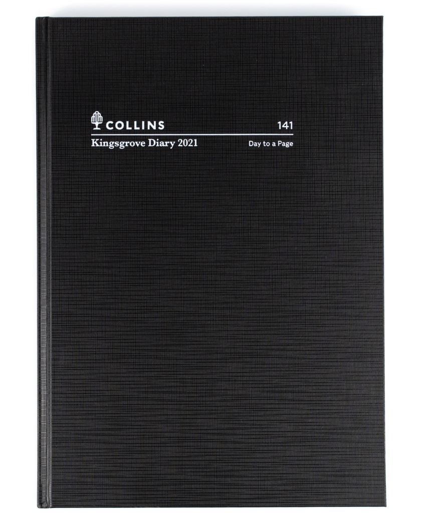 Collins Kingsgrove - 2021 Calendar Year Diary - A4 Day to Page - Black ...