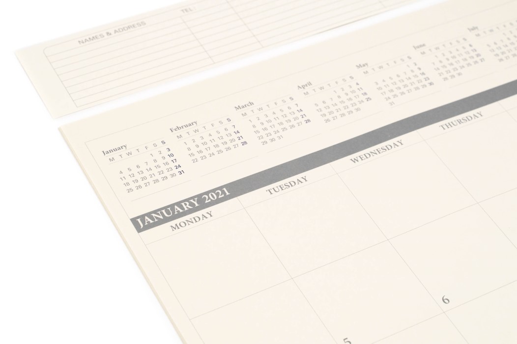 Debden Table Top Planner PVC Refill - 2021 Calendar Year Diary - NA NA ...