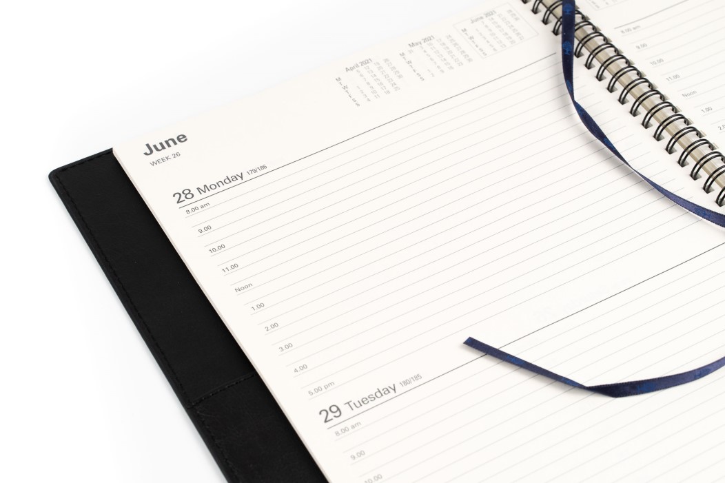 Collins Vanessa - 2021 Calendar Year Diary - A4 2 Days to Page - Black ...