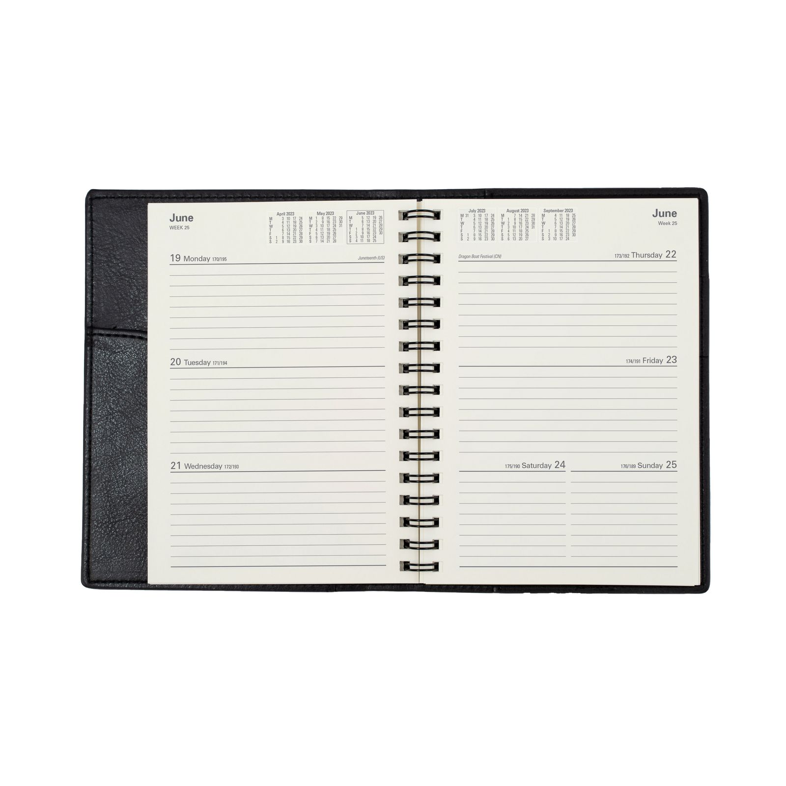 Collins Vanessa - 2023 Diary - A6 - Week to View - Black, 365.V99-23 by Collins Debden ...