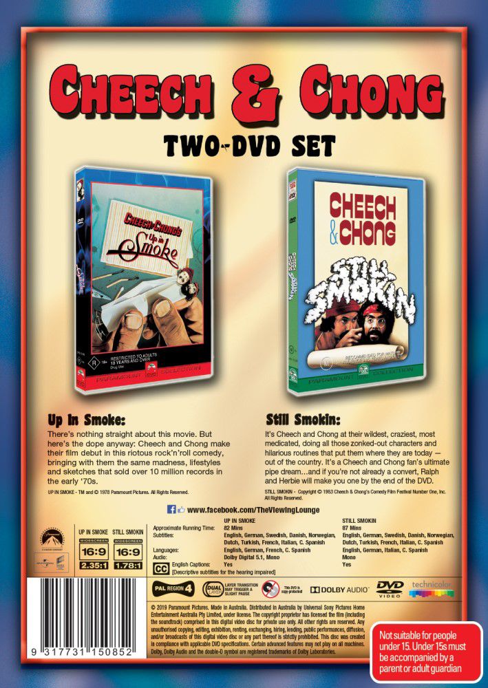 Cheech & Chong Double DVD Set | 9317731150852 | Booktopia