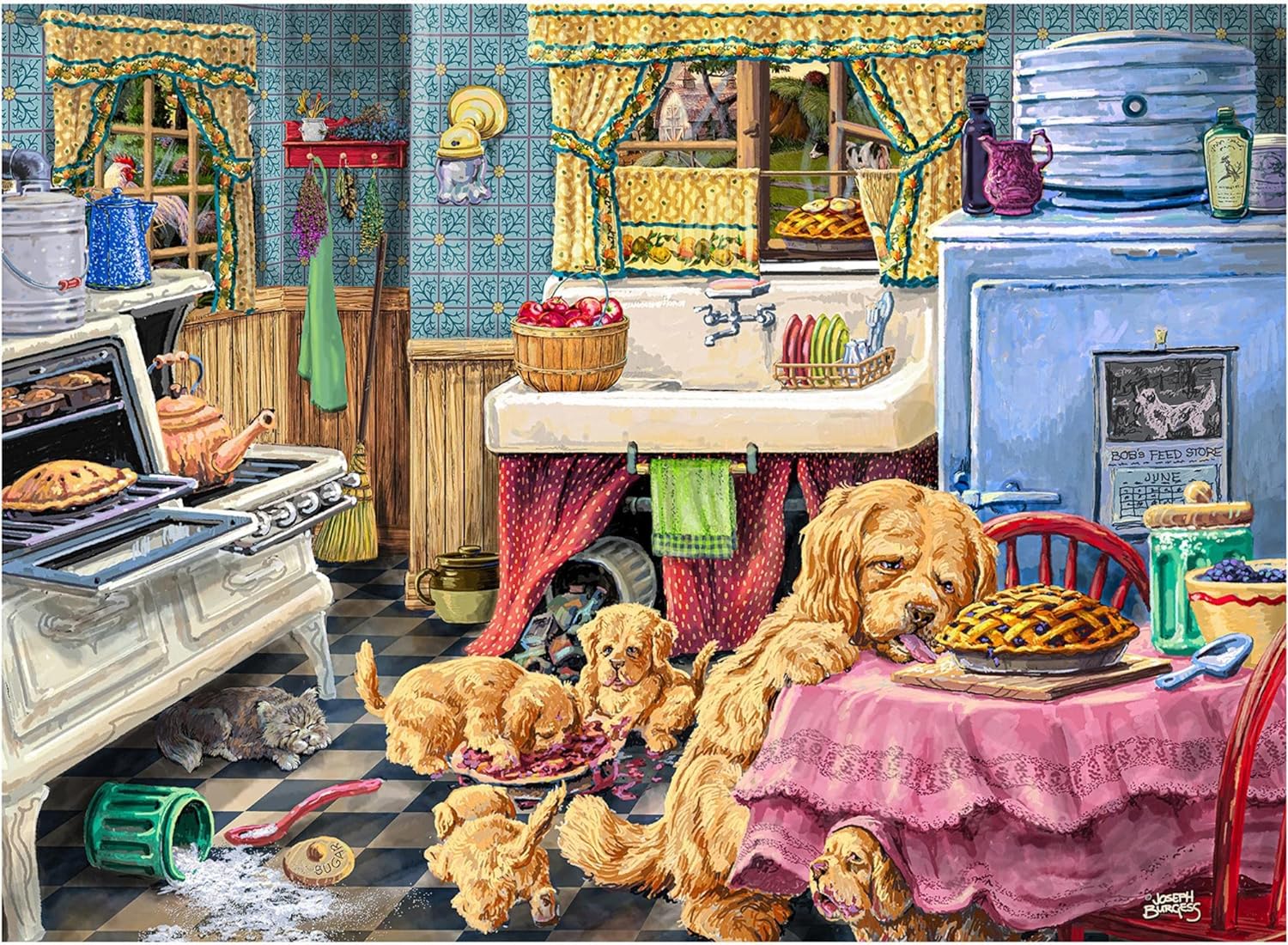Doggone Good Pies - Puzzle, 1000-Piece Jigsaw Puzzle by Tilbury ...