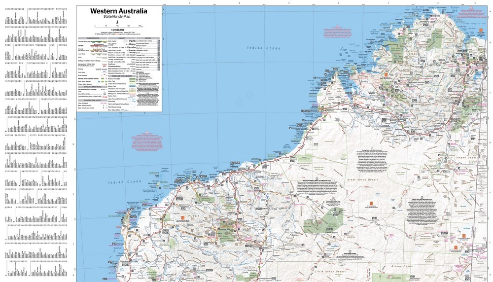 Western Australia Handy Map by Hema Maps Australia | A compact map of ...