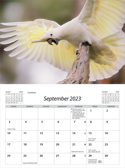 Wildlife of Australia - 2023 Desk Easel Calendar by John Xiong ...
