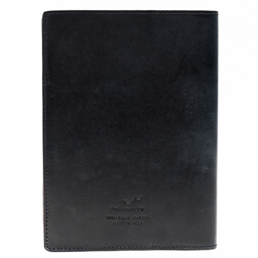 A5 Notebook with Leather Jacket-Black by APICA | 9346109034593 | Booktopia