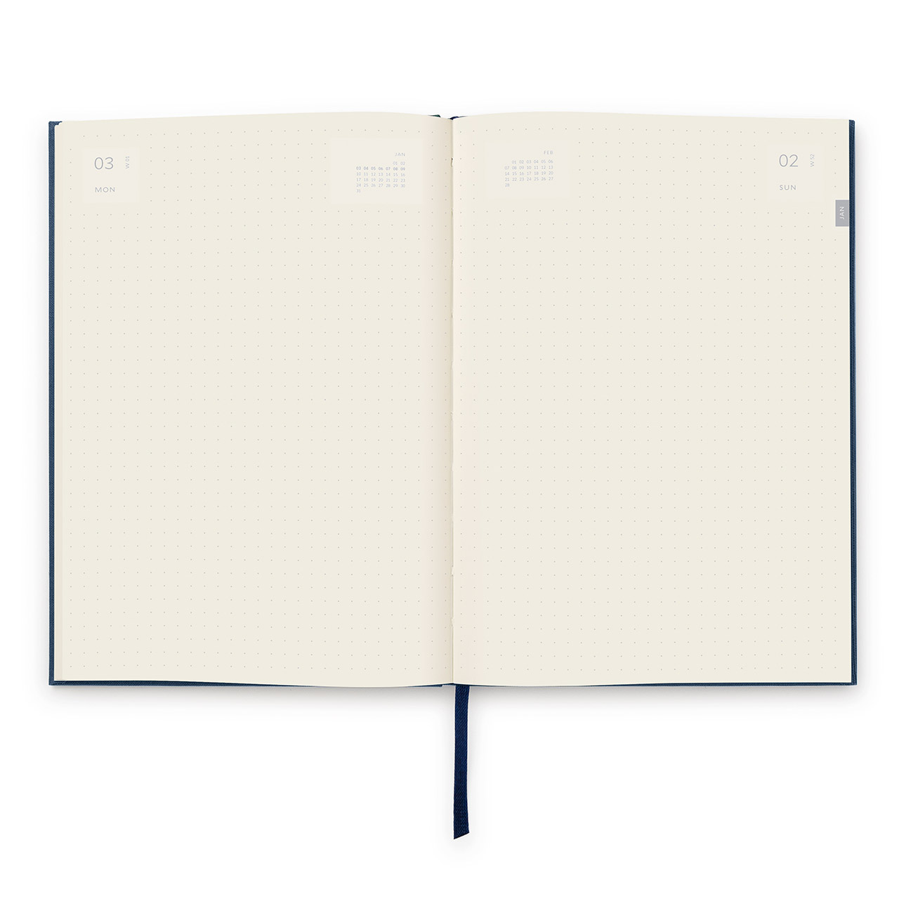 Studio Milligram - 2023 - Non Diary - Dot Grid - A5 - Black by Studio ...