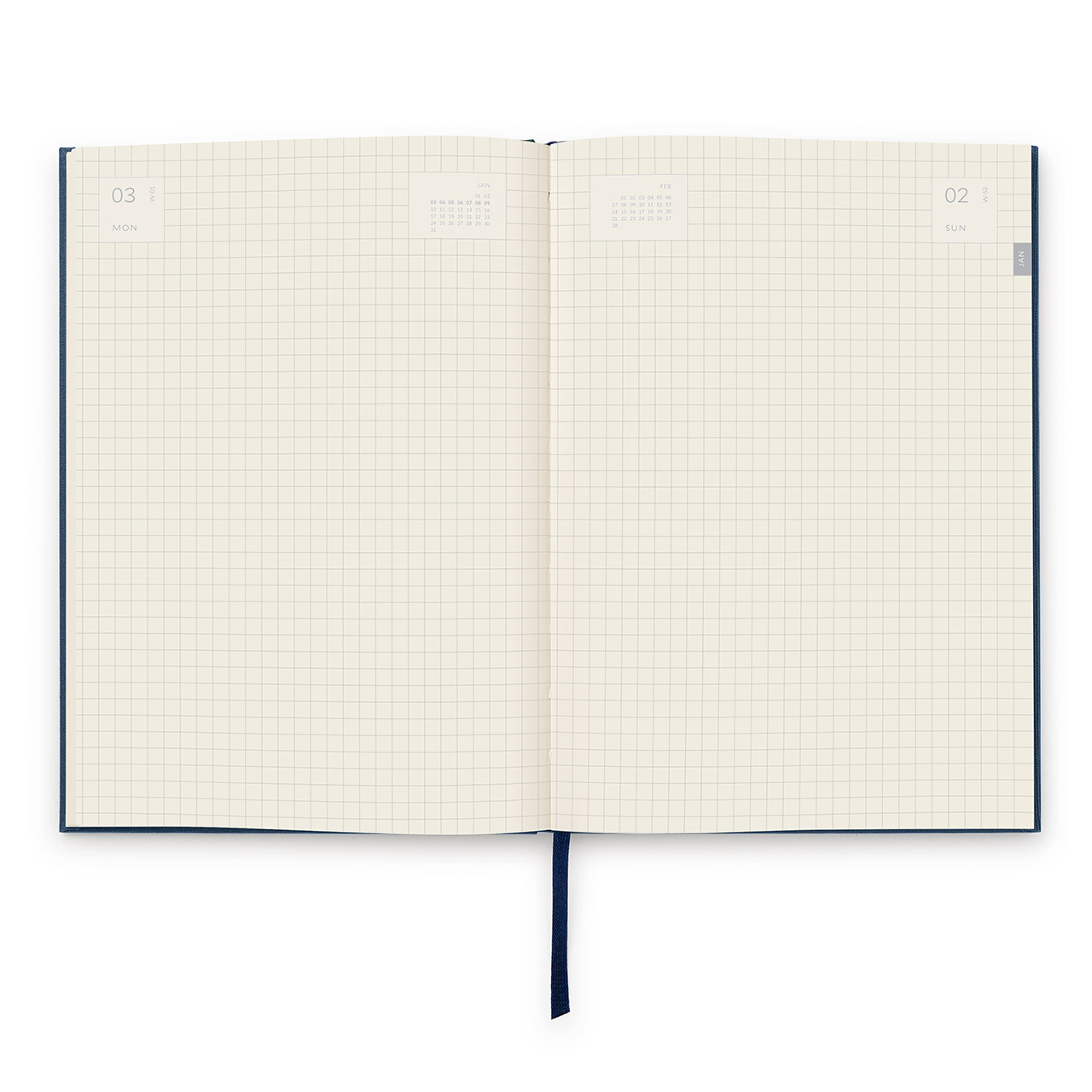 Studio Milligram - 2023 - Non-Diary - Grid - A5 - Black by Studio ...