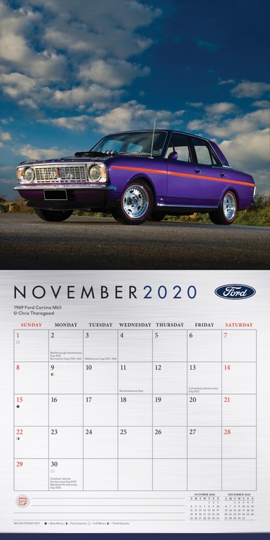 Classic Ford Cars - 2020 Mini Wall Calendar by Browntrout Australia ...