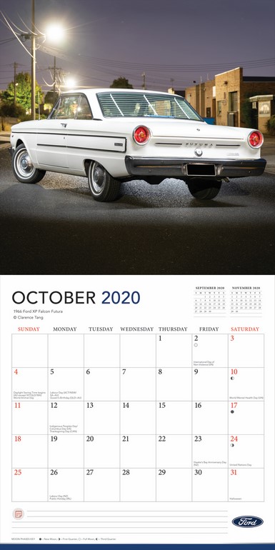 Classic Ford Cars - 2020 Wall Calendar by Browntrout Australia ...