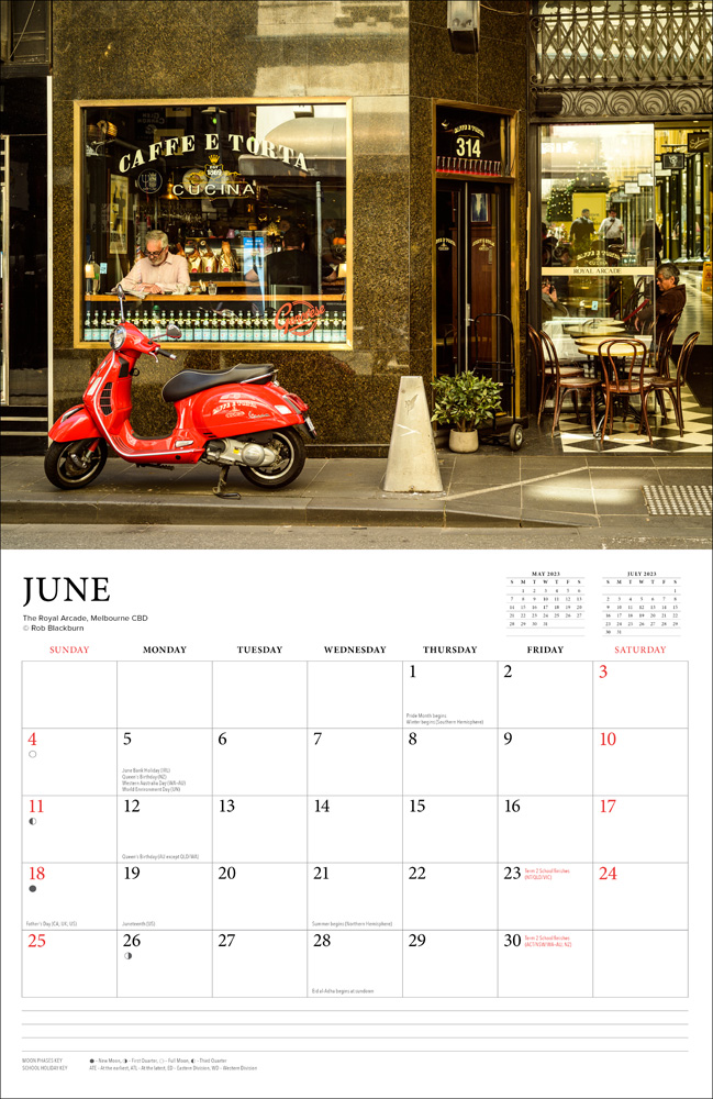 Melbourne - 2023 Wall Calendar, 2023 Wall Calendars by Browntrout ...