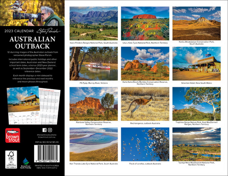 Australian Outback - Steve Parish - 2023 Wall Calendar, 2023 Wall ...