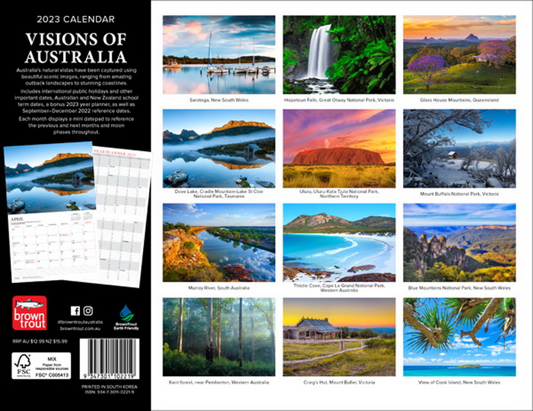 Visions of Australia - 2023 Wall Calendar, 2023 Wall Calendars by ...