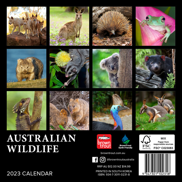 Australian Wildlife - 2023 Mini Wall Calendar, 2023 Wall Calendars by ...