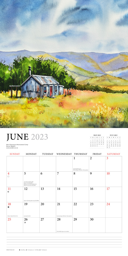 Artists' Impressions of New Zealand - 2023 Wall Calendar, 2023 Wall ...