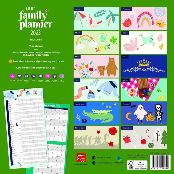 Our Family Planner - 2023 Wall Calendar, 2023 Wall Calendars by ...