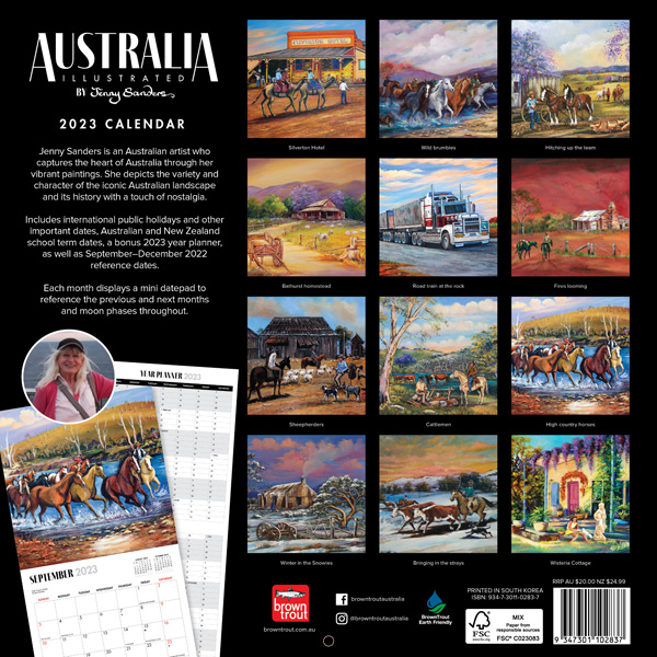Australia - 2023 Wall Calendar, 2023 Wall Calendars by Browntrout ...