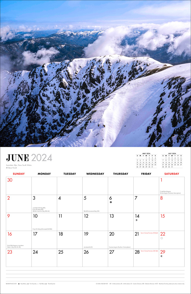 Visions of Australia - 2024 Wall Calendar (Horizontal) by Browntrout ...