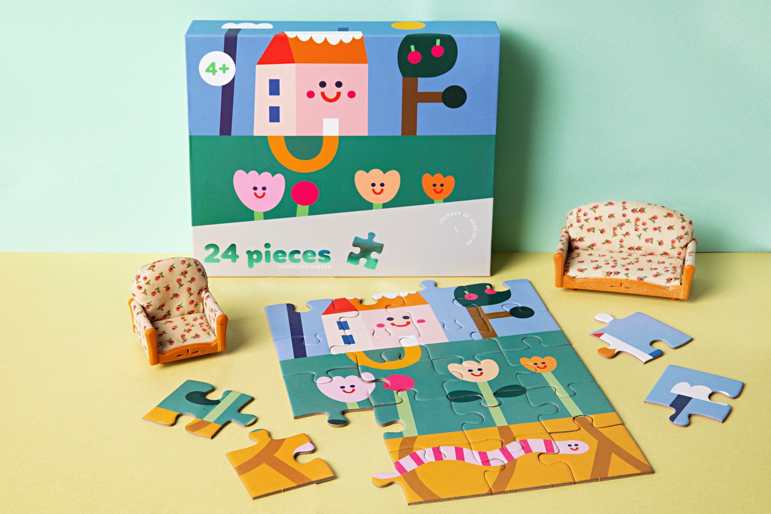 Under the Garden - Kids Puzzle, 24-Piece Jigsaw Puzzle by Journey of ...