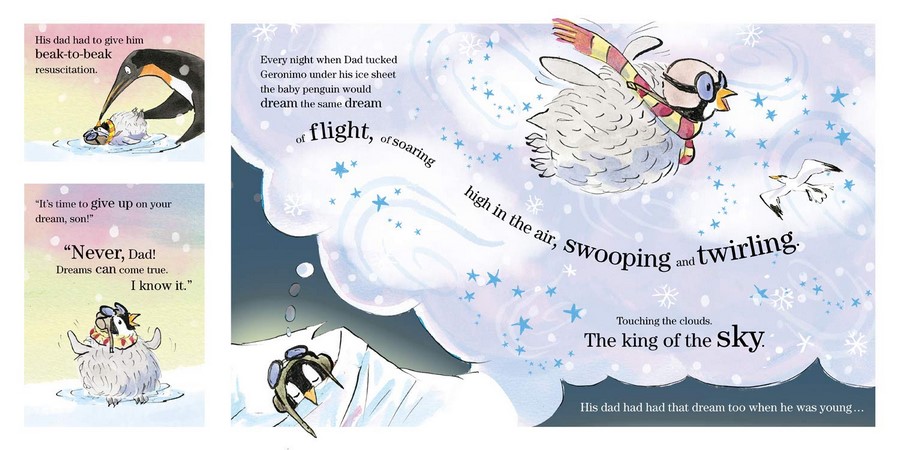 Geronimo, The Penguin Who Thought he Could Fly! by David Walliams ...