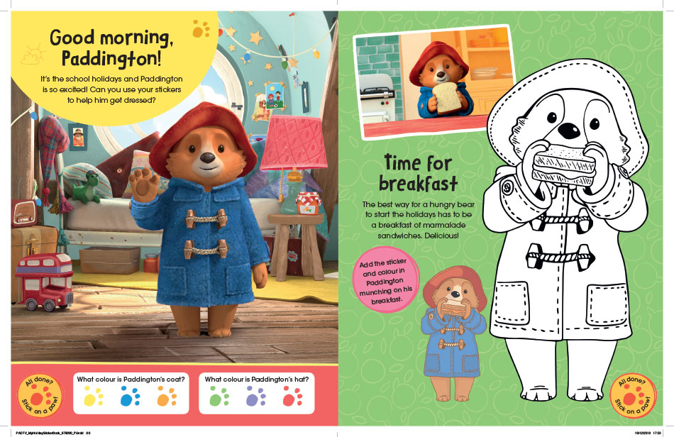 The Adventures of Paddington: My Holiday Sticker Book, My Holiday ...