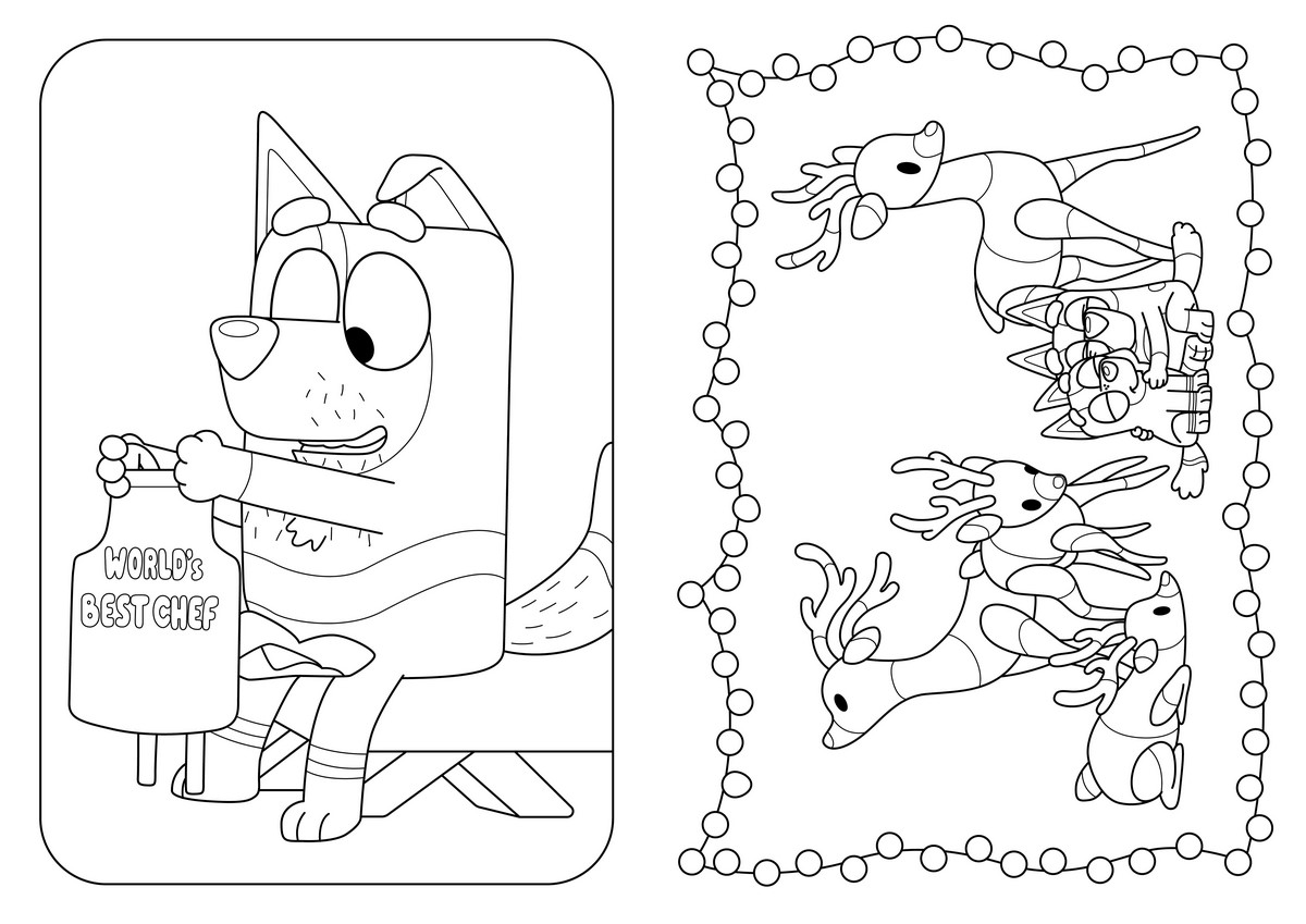 Bluey: Merry Christmas by Bluey | A Colouring Book | 9780143777922 ...
