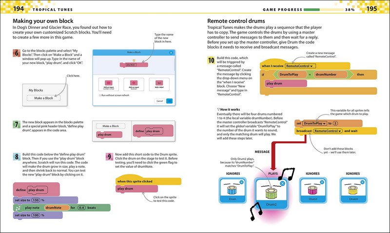 Computer Coding Games for Kids, A unique step-by-step visual guide, from binary code to building ...