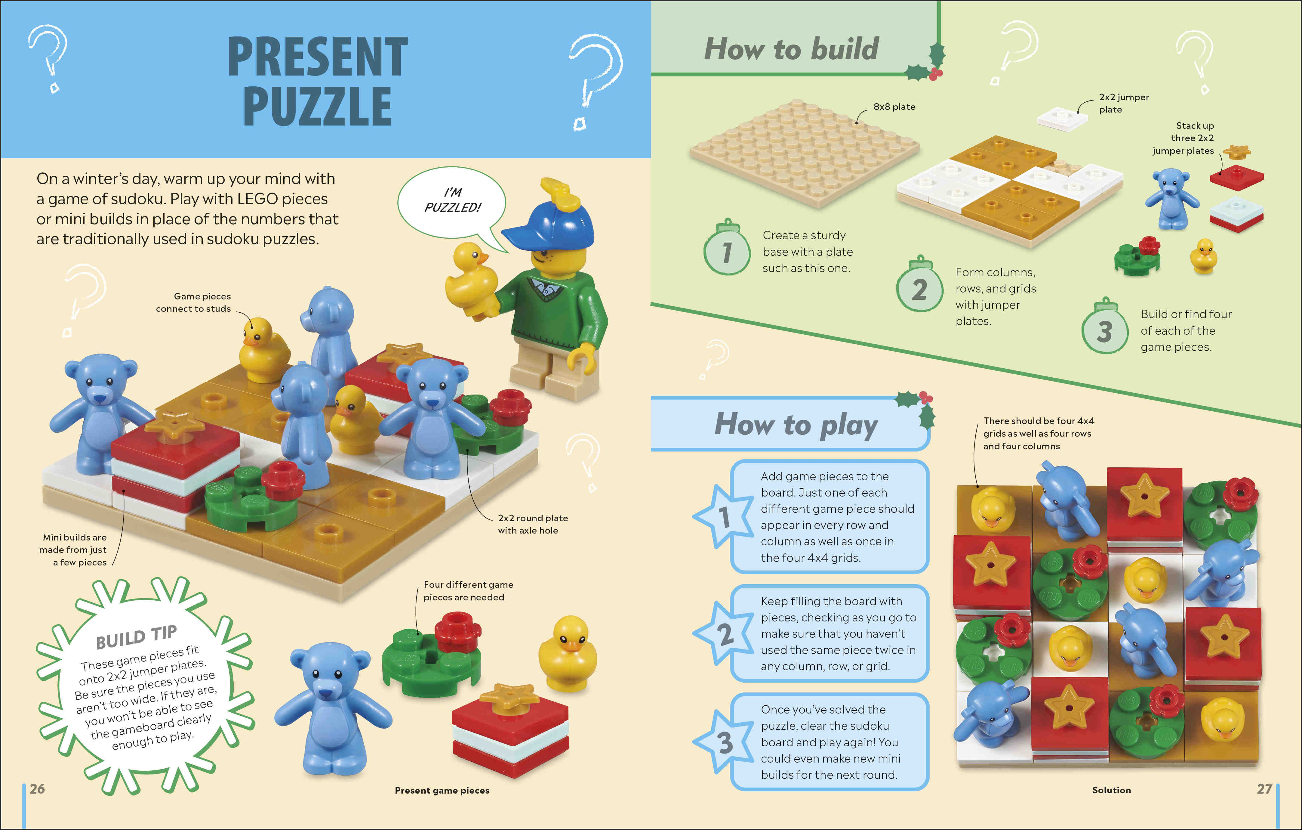 The LEGO Christmas Games Book, 55 Festive Brainteasers, Games ...
