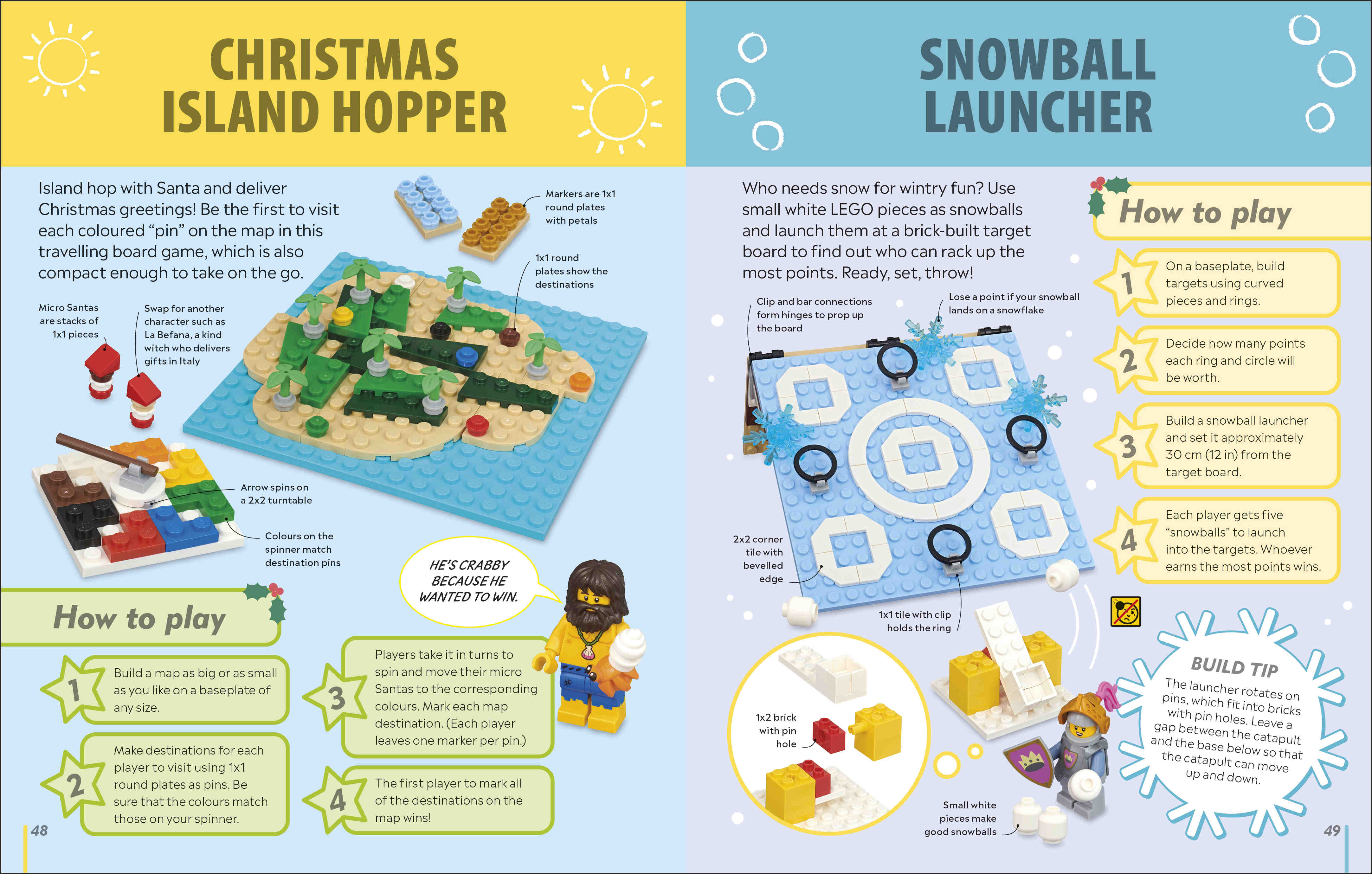 The LEGO Christmas Games Book, 55 Festive Brainteasers, Games ...