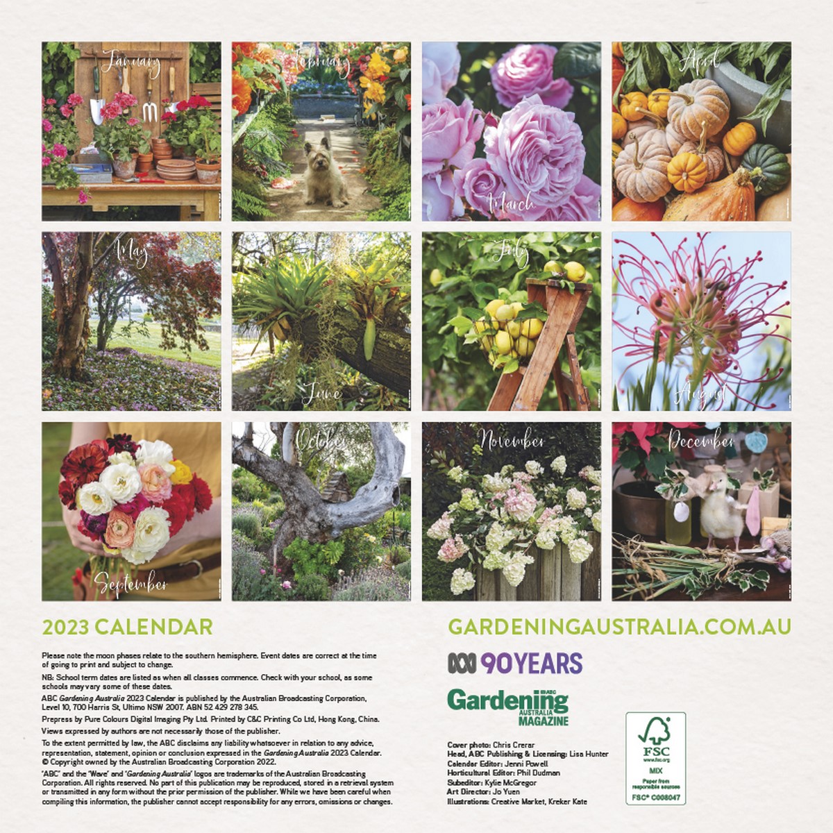 ABC Gardening Australia 2023 Calendar by Jenni Powell | 9780645127355 ...